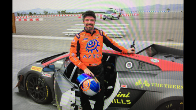 Elliott Instructing at the Lamborghini Super Tropheo Race Series 2013